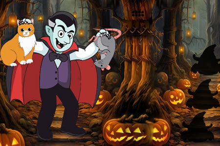 Vampire Trapped Animals Escape - HiddenFan.com